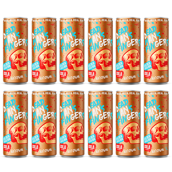 Dead Man Fingers GOLDEN RUM & LIGHT COLA CANS 12X250ml – The Drop Store