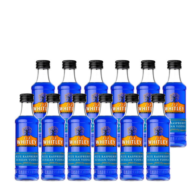 JJ Whitley Blue Raspberry Vodka 12x5cl miniatures – The Drop Store